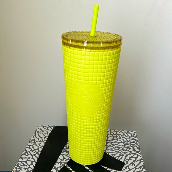 Starbucks | Kitchen | Neon Yellow Starbucks Cup | Poshmark